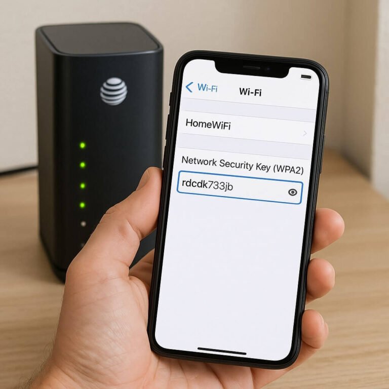 How to Quickly Find Your AT&T Network Security Key - Enus Tech